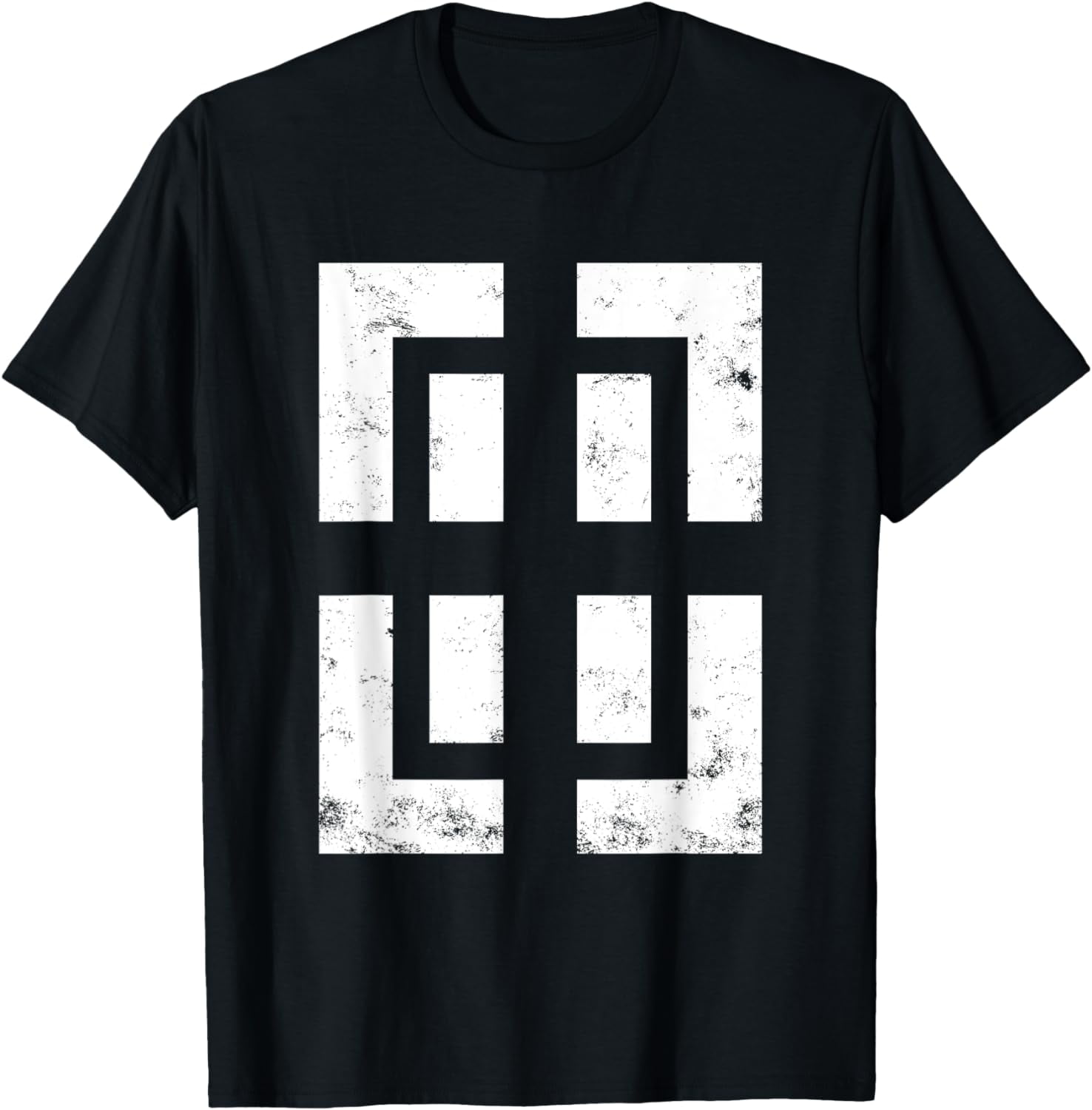 Geometric Rectangles Shapes Lines Geometry Art Distressed T-Shirt ...