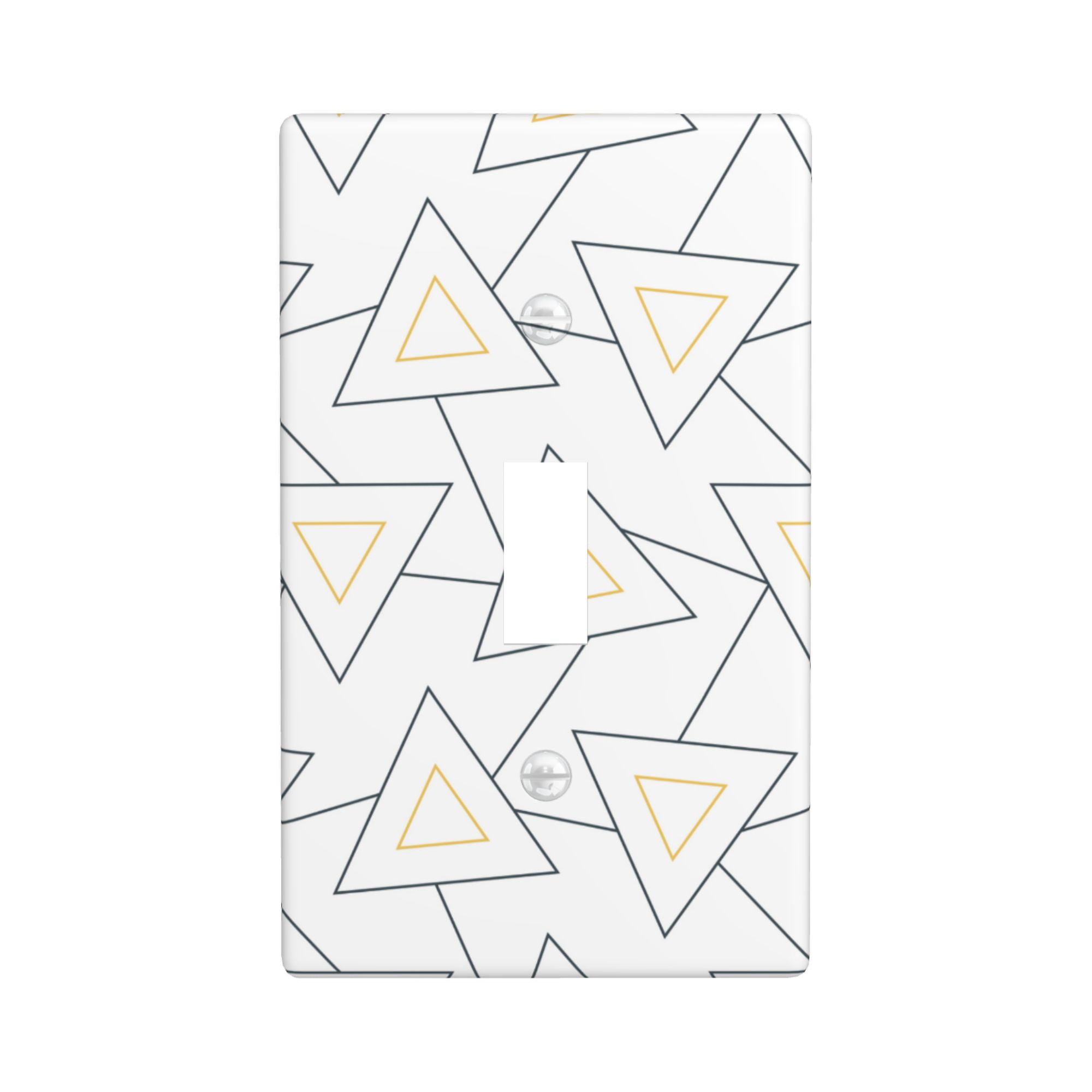 Geometric Shape Patterns Single Toggle Light Switch Plate Decorative ...