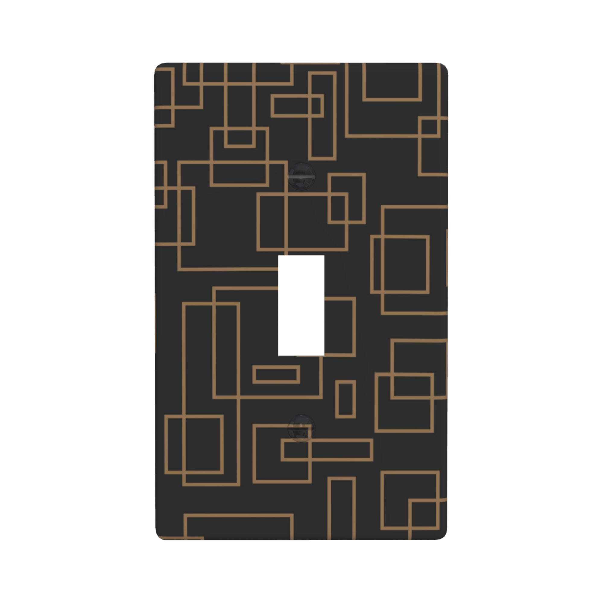 Geometric Shape Patterns Single Toggle Light Switch Plate Decorative ...
