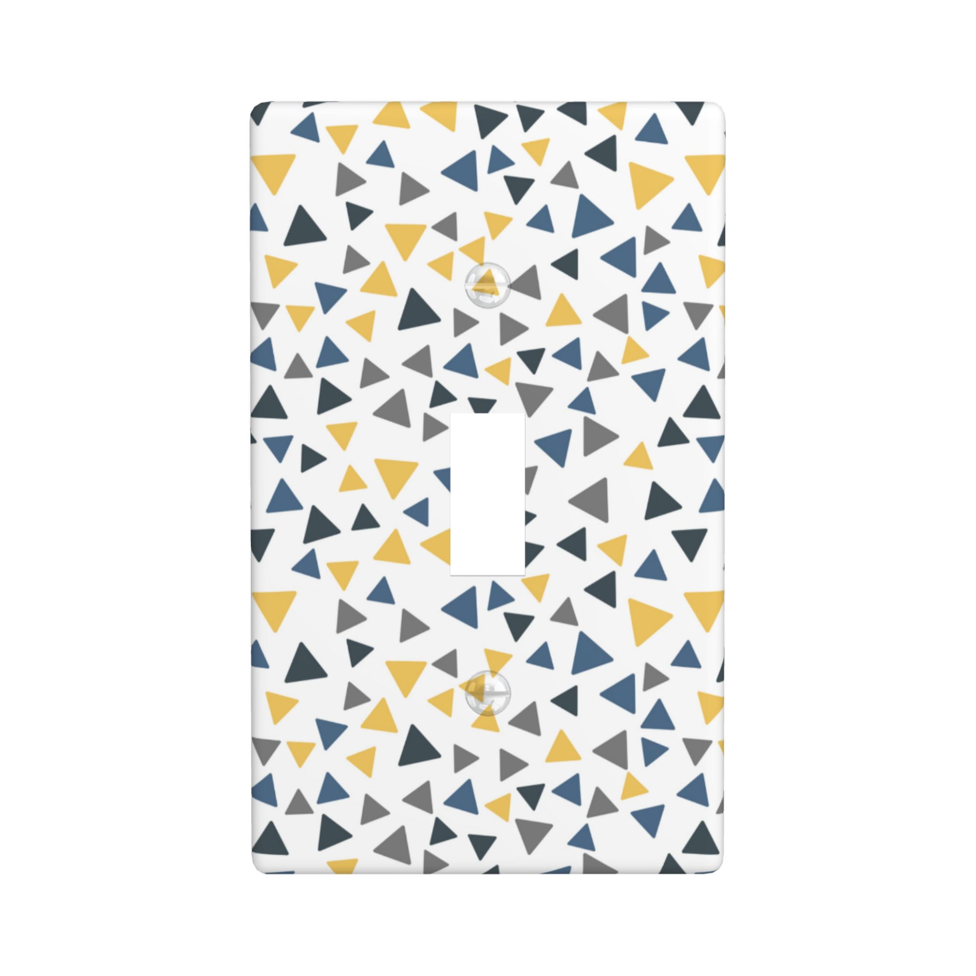 Geometric Shape Patterns Single Toggle Light Switch Plate Decorative ...