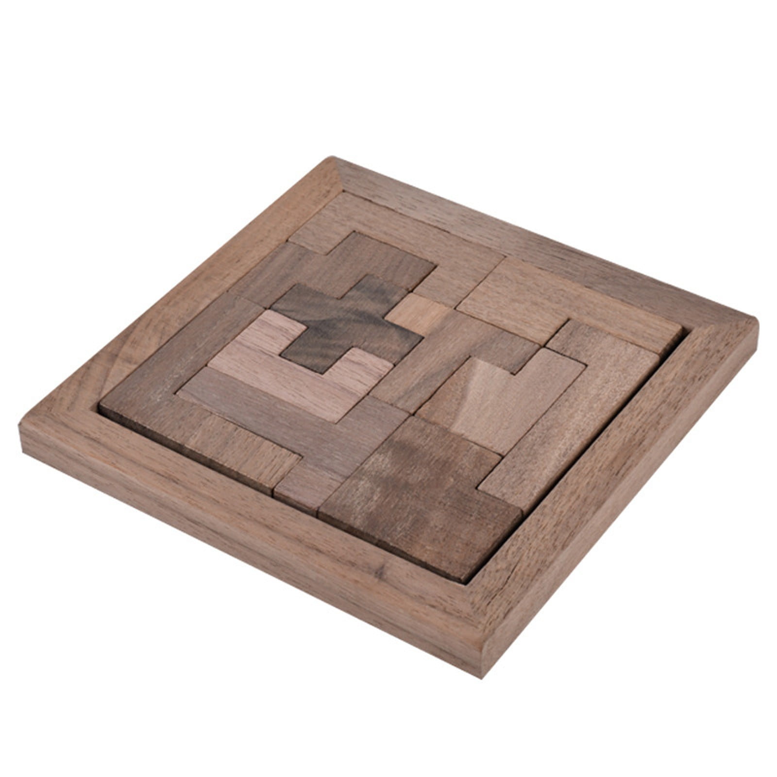 Geometric Shape Wooden Puzzle Blocks for Kids and Adults, Challenging ...