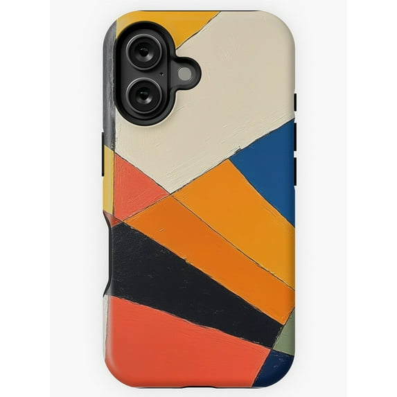 Geometric Shapes Abstract Composition Art iPhone Case 17 16 15 14 13 12 ...