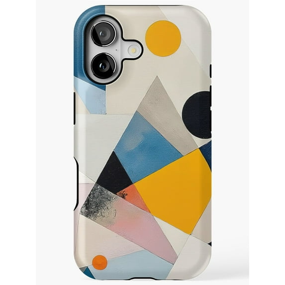 Geometric Shapes Abstract Modern Artwork iPhone Case 17 16 15 14 13 12 ...