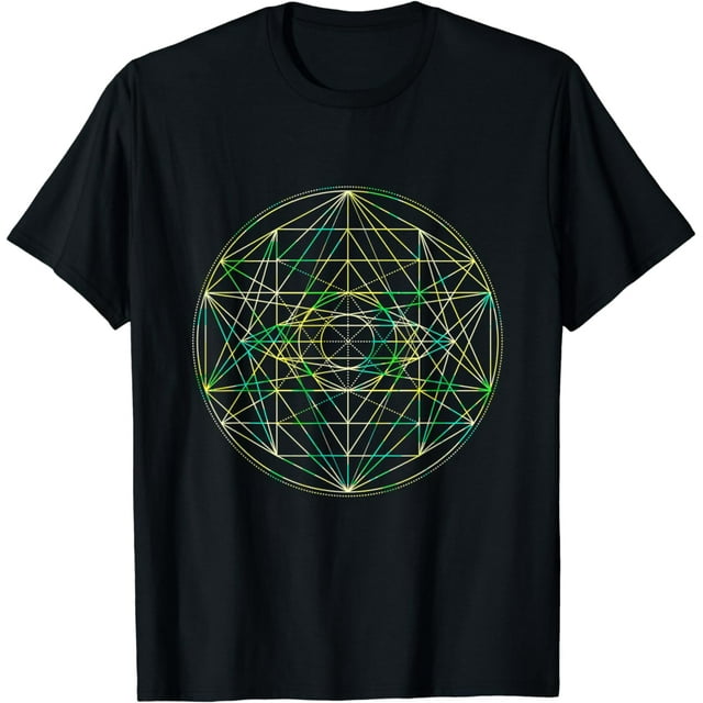 Geometric Shapes Angles Pattern - Sacred Geometry T-Shirt - Walmart.com