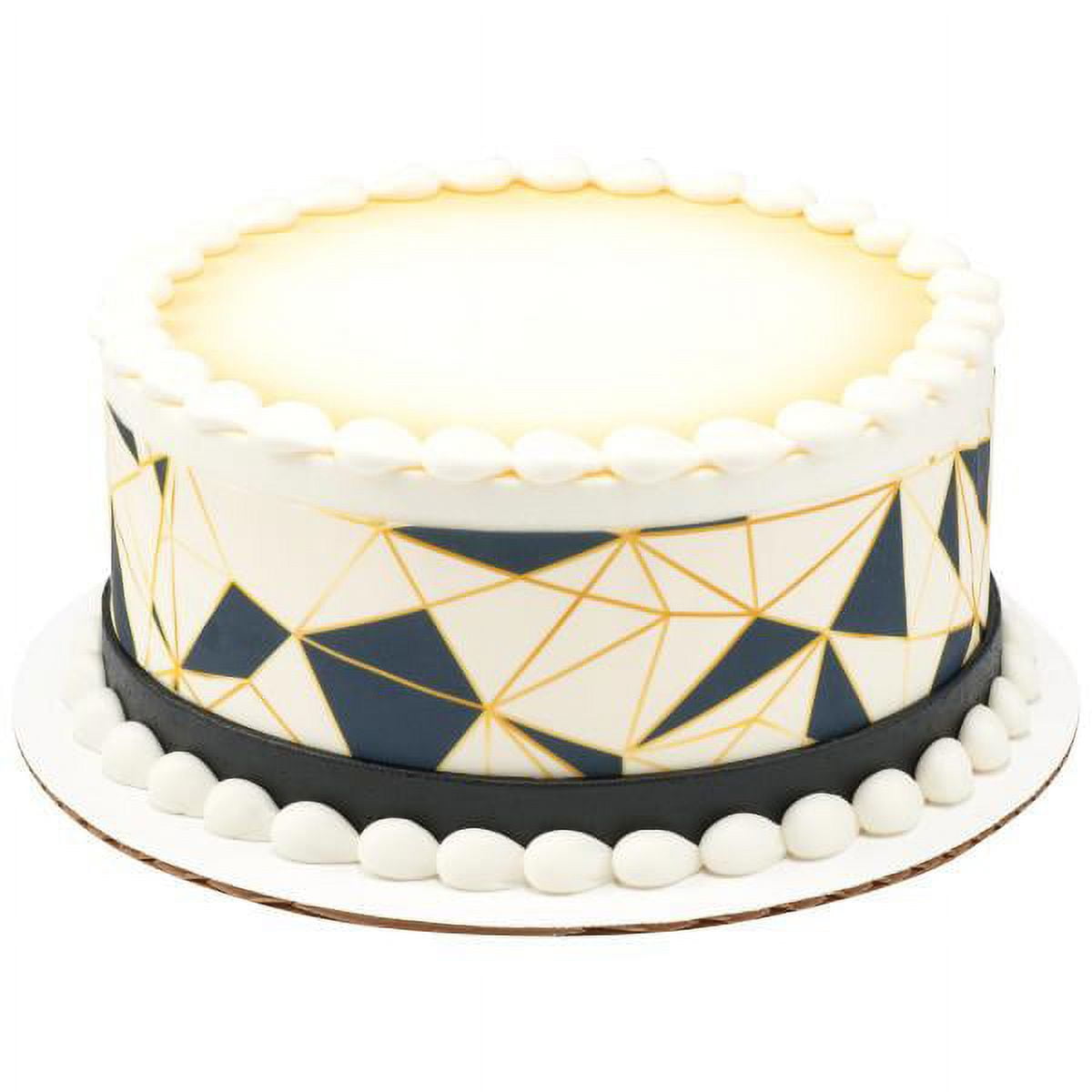 Geometric Shapes Edible Cake Topper Image Strips - Walmart.com