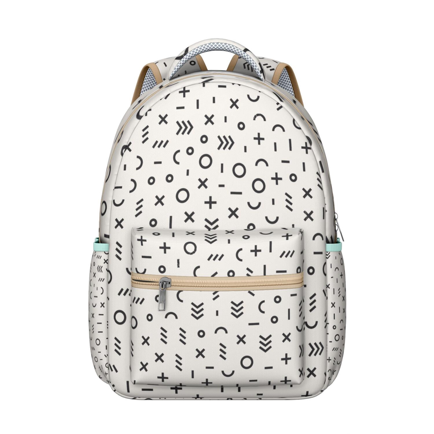 Geometric Shapes Patterned Texture Backpack - Stand Out in School Halls ...