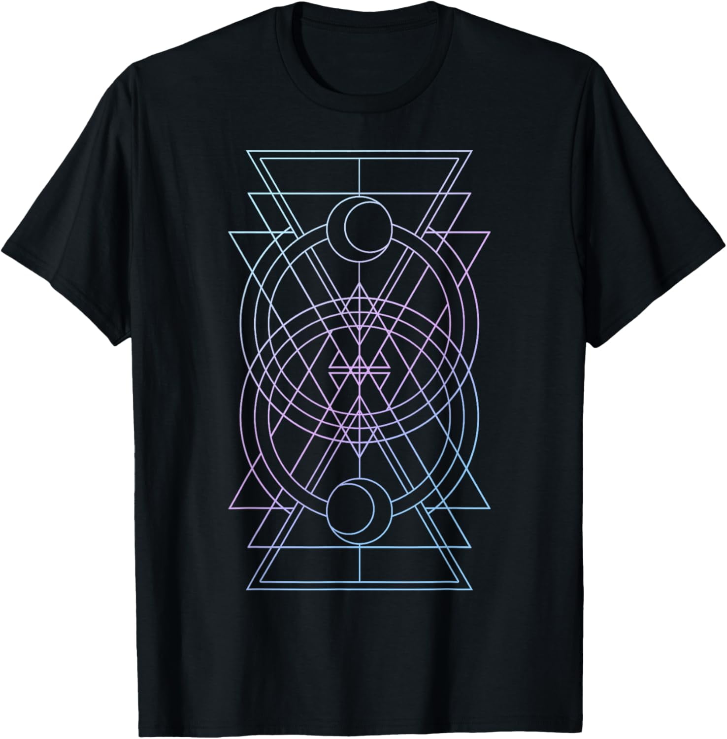 Geometric Shapes Purple To Blue Gradient T-Shirt men and women can wear ...