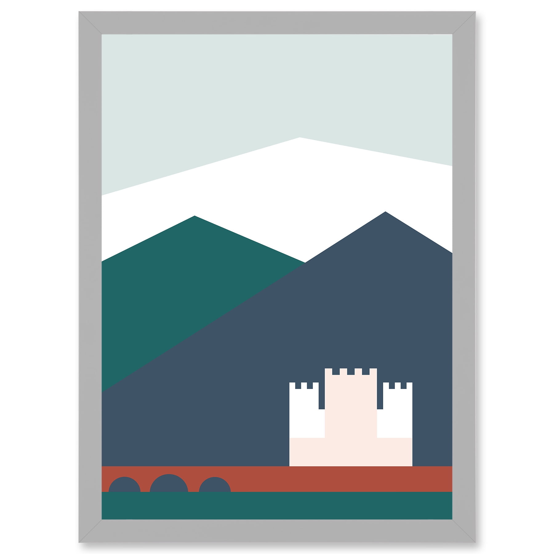 Geometric Shapes Scotland Eilean Donan Castle Kyle Lochalsh Artwork ...