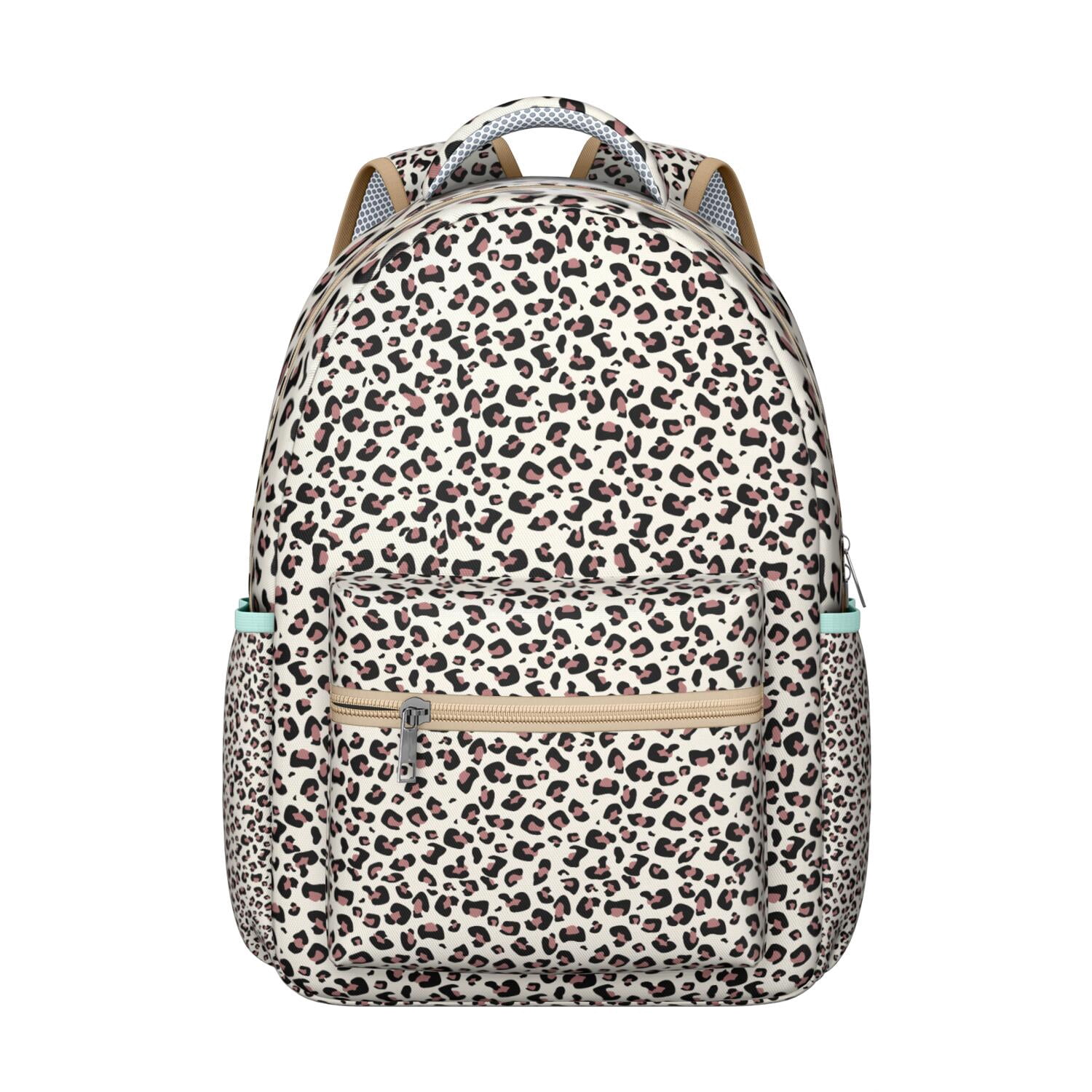 Geometric Shapes Texture Backpack with Compartment - Modern Bookbag for ...