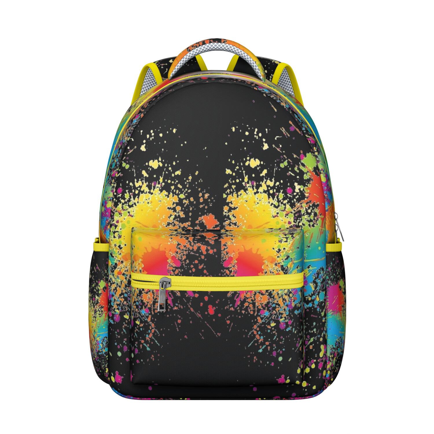 Geometric Shapes Texture Patterned Backpack for School College ...