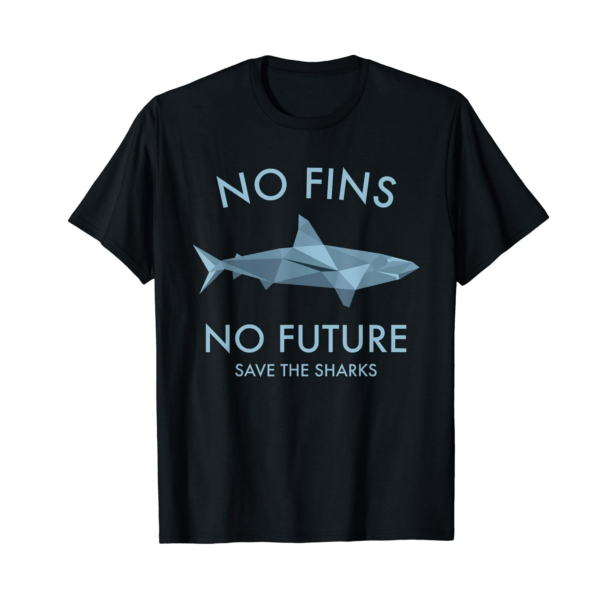 Geometric Shark Fin Conservation for Ocean Lover Unisex Short Sleeve ...