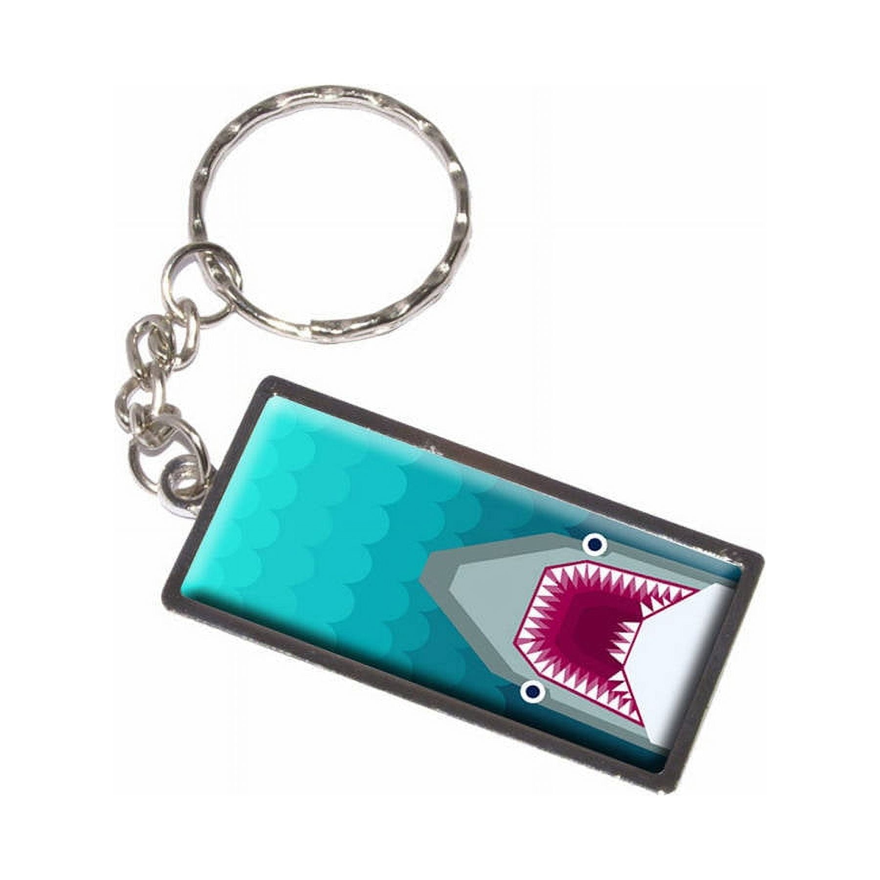 Geometric Shark Keychain Key Chain Ring - Walmart.com