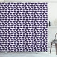 Geometric Shower Curtain, Repetitive Purple Tone Geometric Modern ...