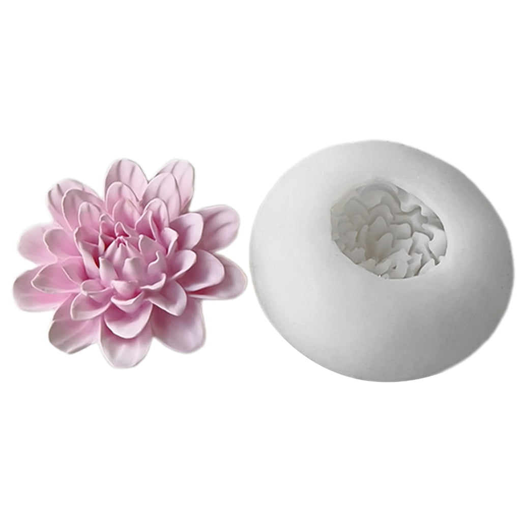 Geometric Silicone Mold Flower Shape Concrete Moulds Realistic Craft ...
