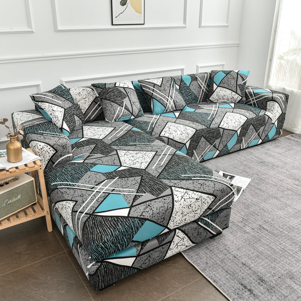 Geometric Sofa Cover Couch Cover Elastic Sofa Covers for Living Room ...