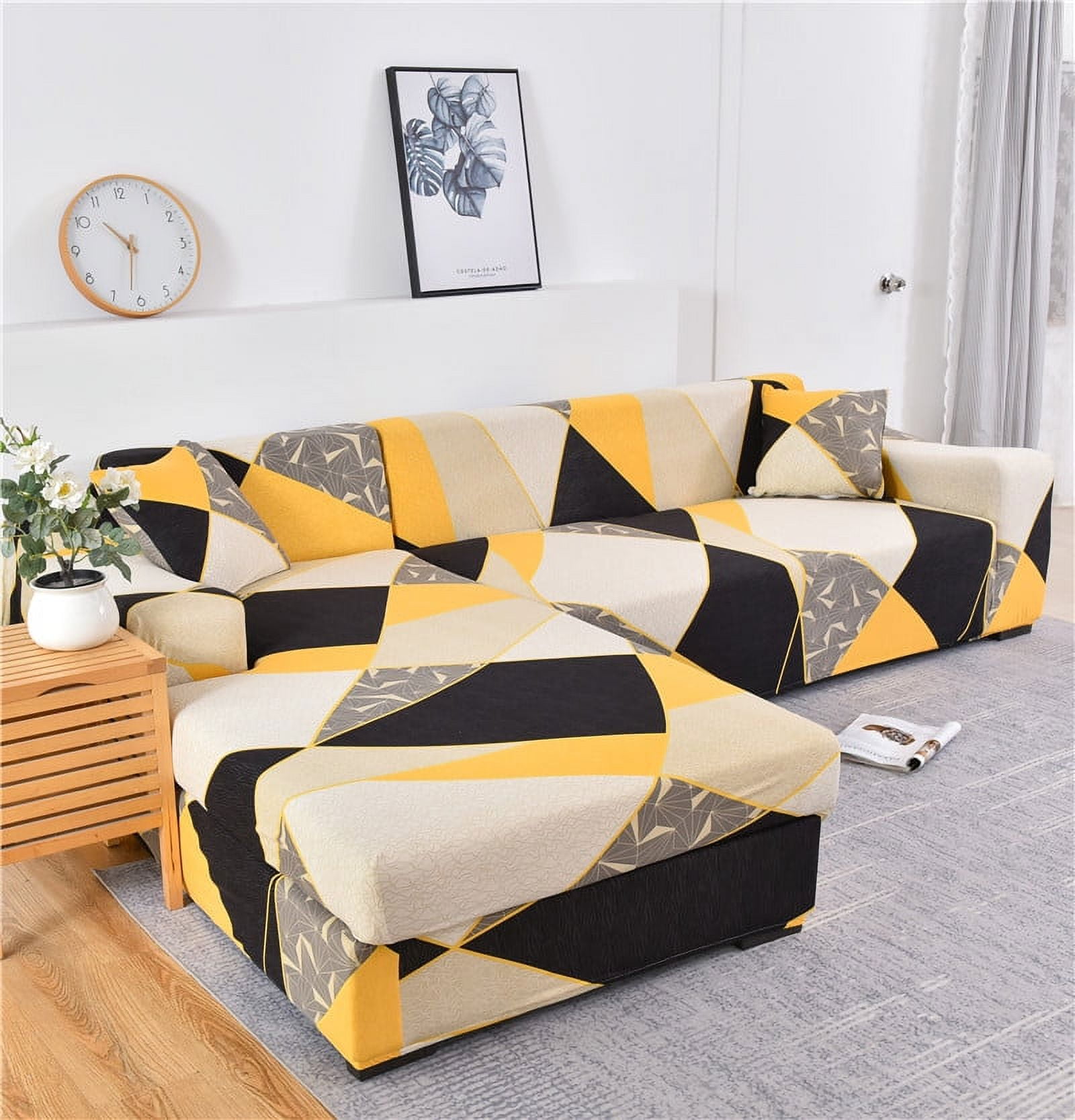Geometric Sofa Cover Couch Cover Elastic Sofa Covers for Living Room ...