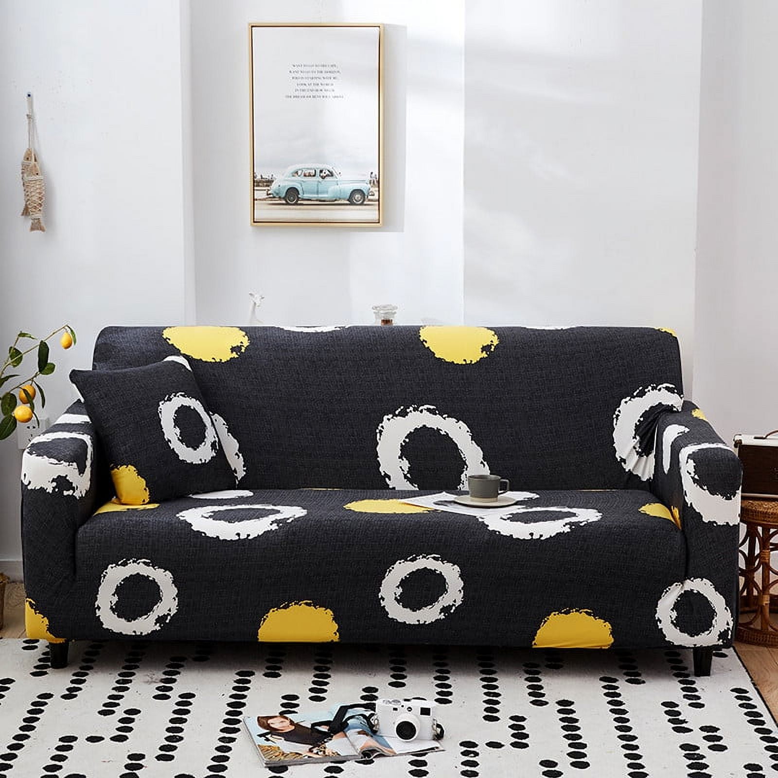 Geometric Sofa Cover Slipcovers Stretch Sofa Covers for Living Room ...