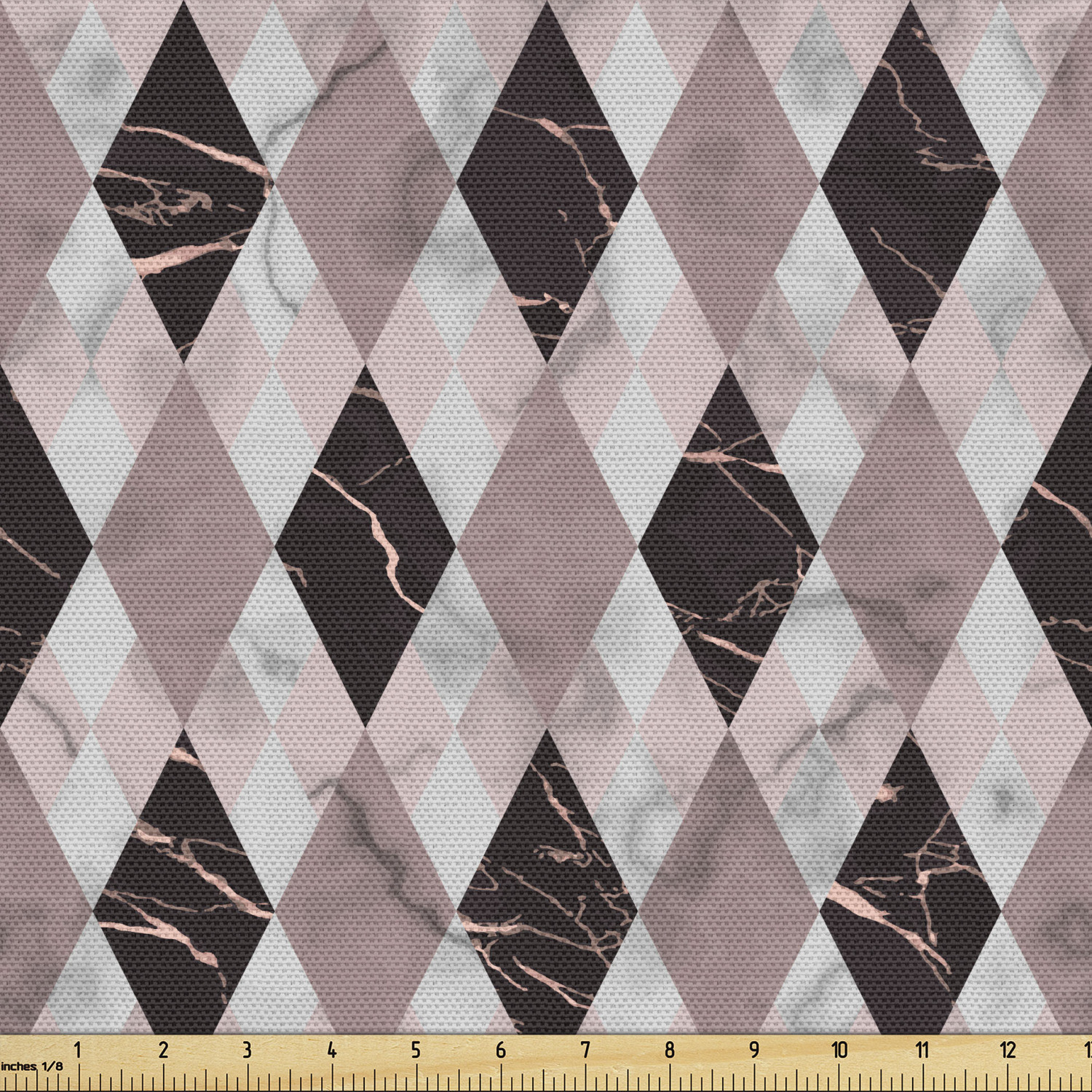 Geometric Sofa Upholstery Fabric by the Yard, Marble Print Ornamental ...