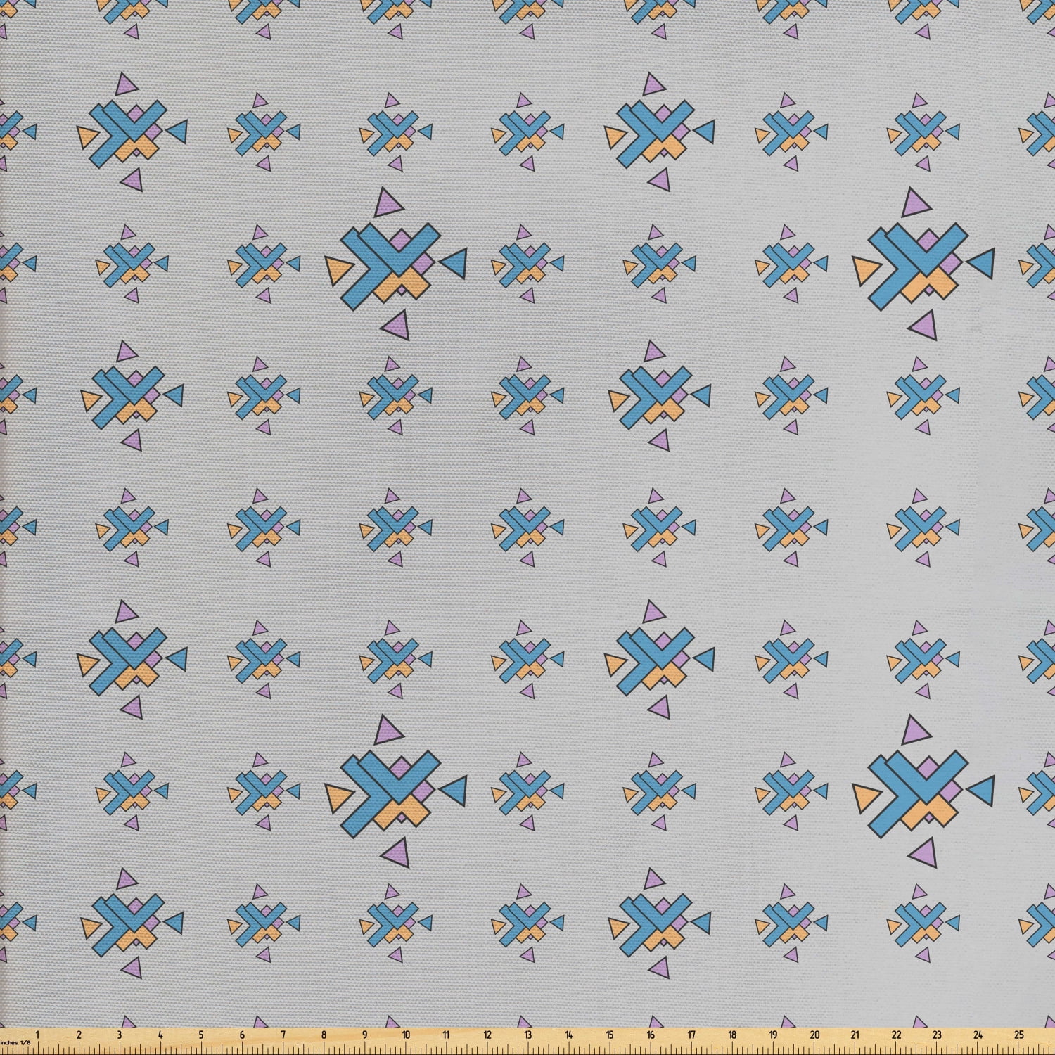 Geometric Sofa Upholstery Fabric by the Yard, Pattern with Abstract ...