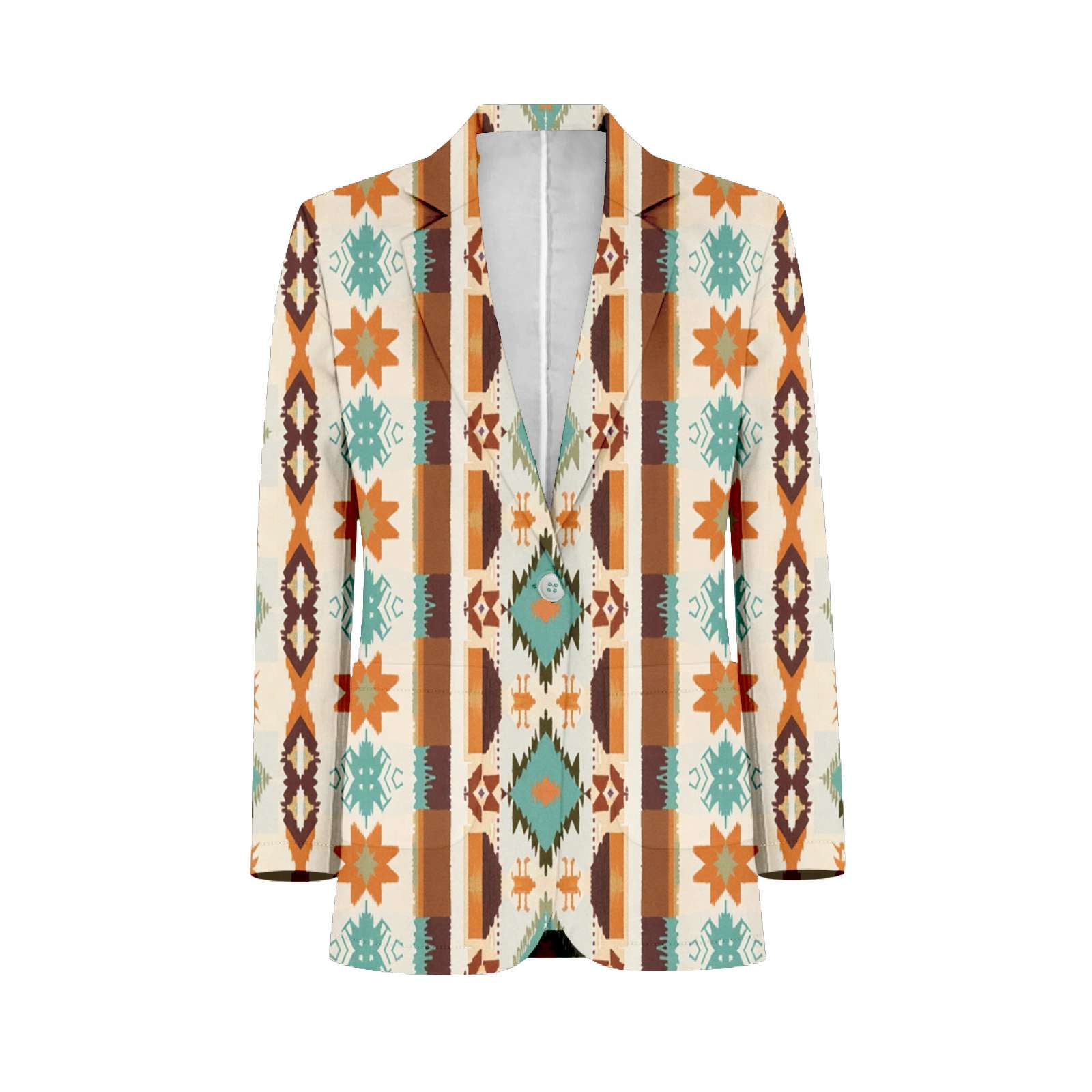 Geometric Southwestern Pattern Design Mens Suits Shawl Collar Slim Fit ...