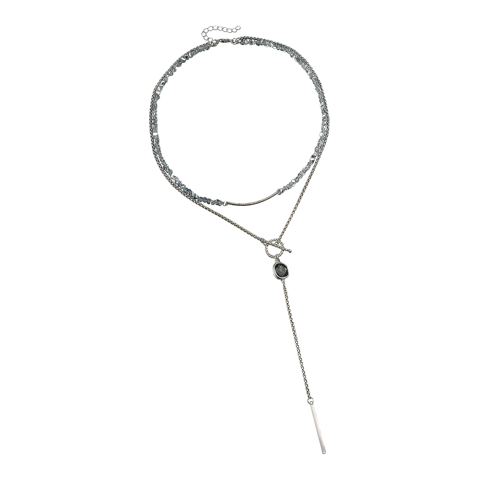 Geometric Square Black Necklace Set For Women On Birthdays ...