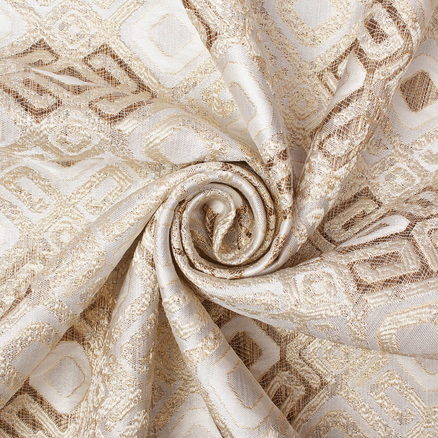 Geometric Square Extra Wide Metallic 110" Heavyweight Upholstery ...