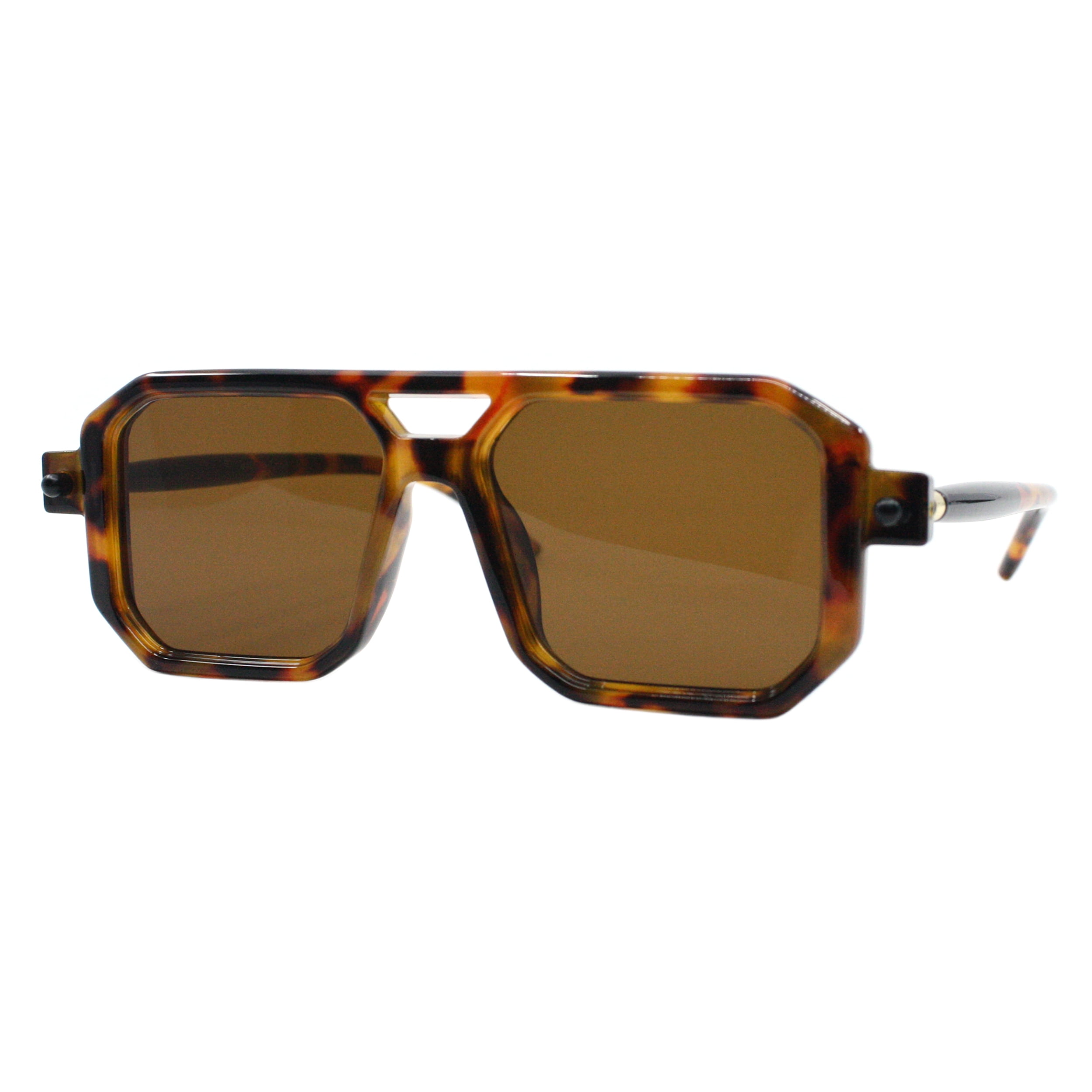 Geometric Square Flat Top Sunglasses Vintage Retro Unisex UV 400 ...