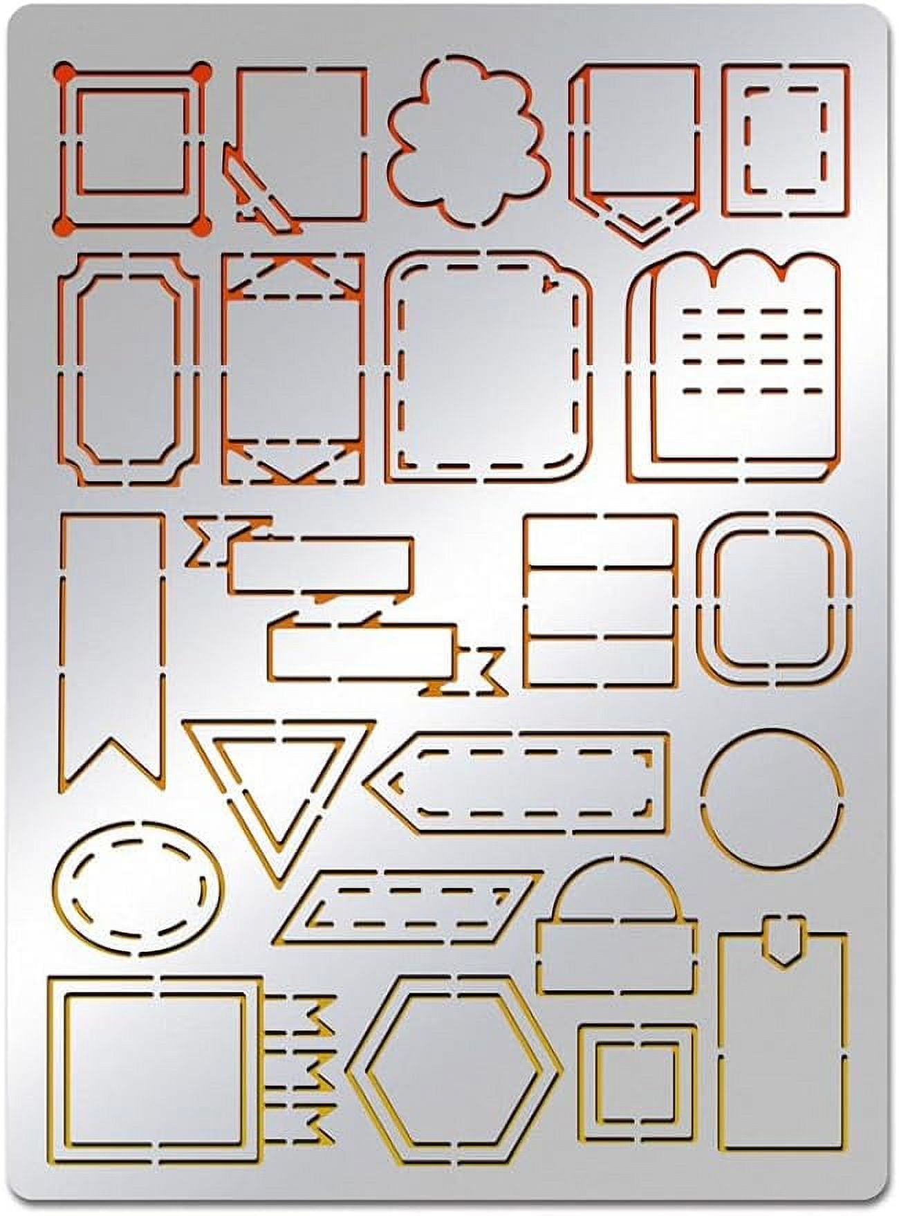 Geometric Stainless Steel Stencil Border Metal Stencil Reusable Stencil ...