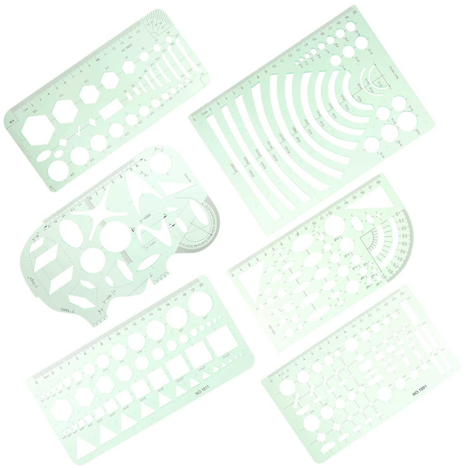 Geometric Stencils Circle Template for Drawing Set Architectural ...