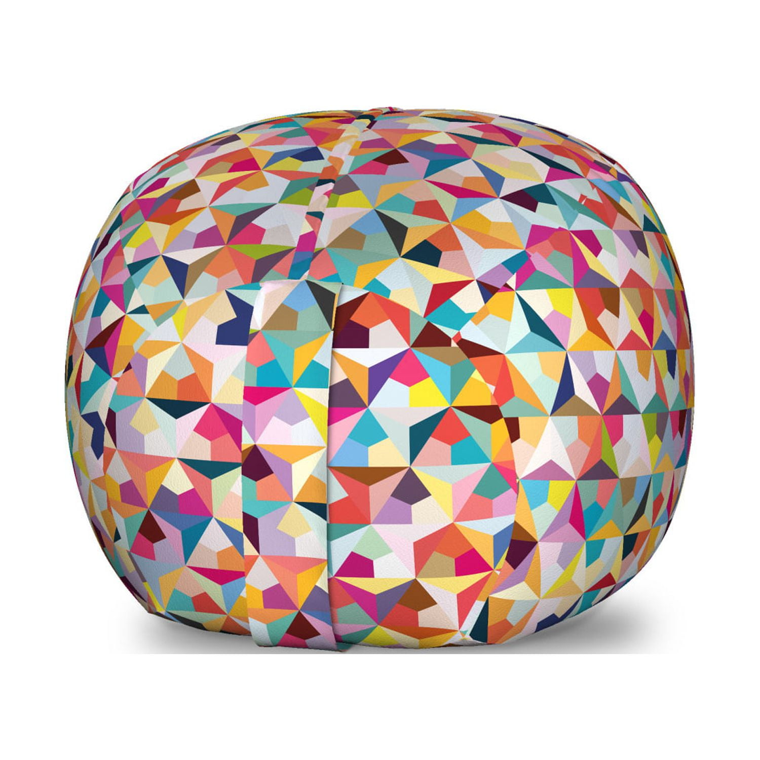 Geometric Storage Toy Bag Chair, Agular Triangle Pattern Polygons in ...