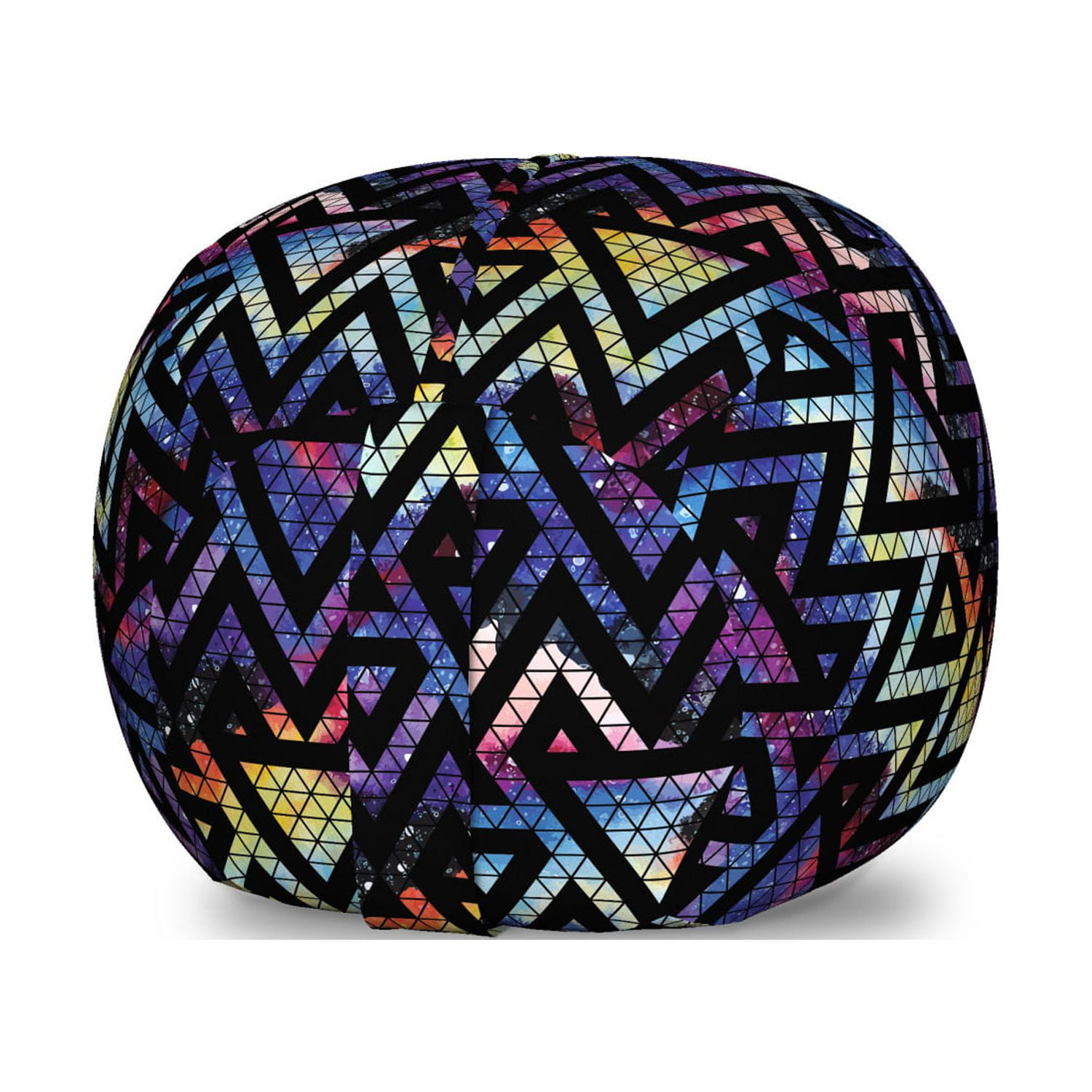 Geometric Storage Toy Bag Chair, Galaxy Themed Background with ...