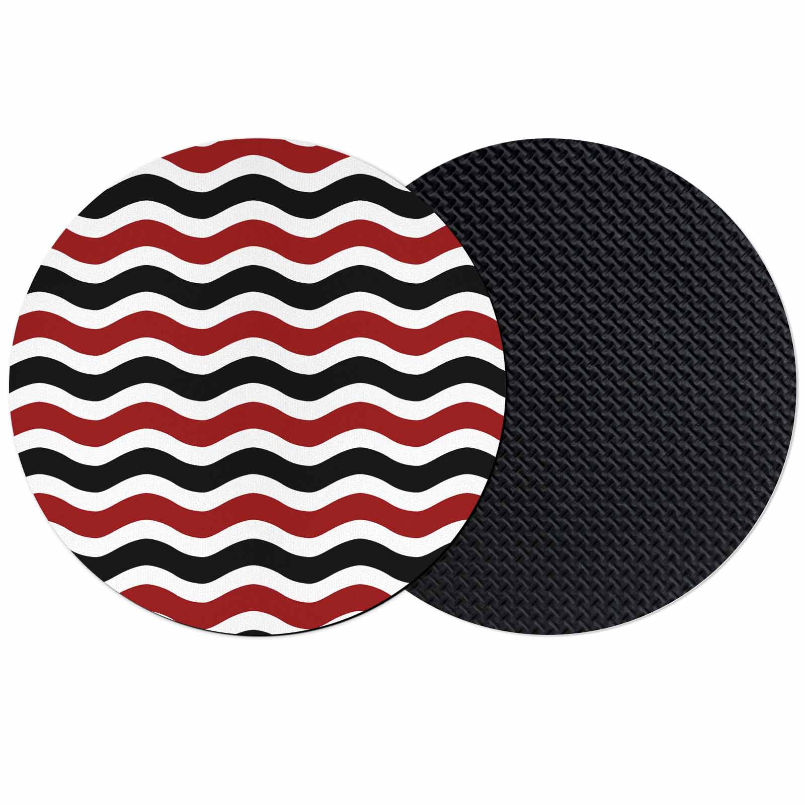 Geometric Striped Pattern Coasters for Drinks,Absorbent Non Slip Rubber ...