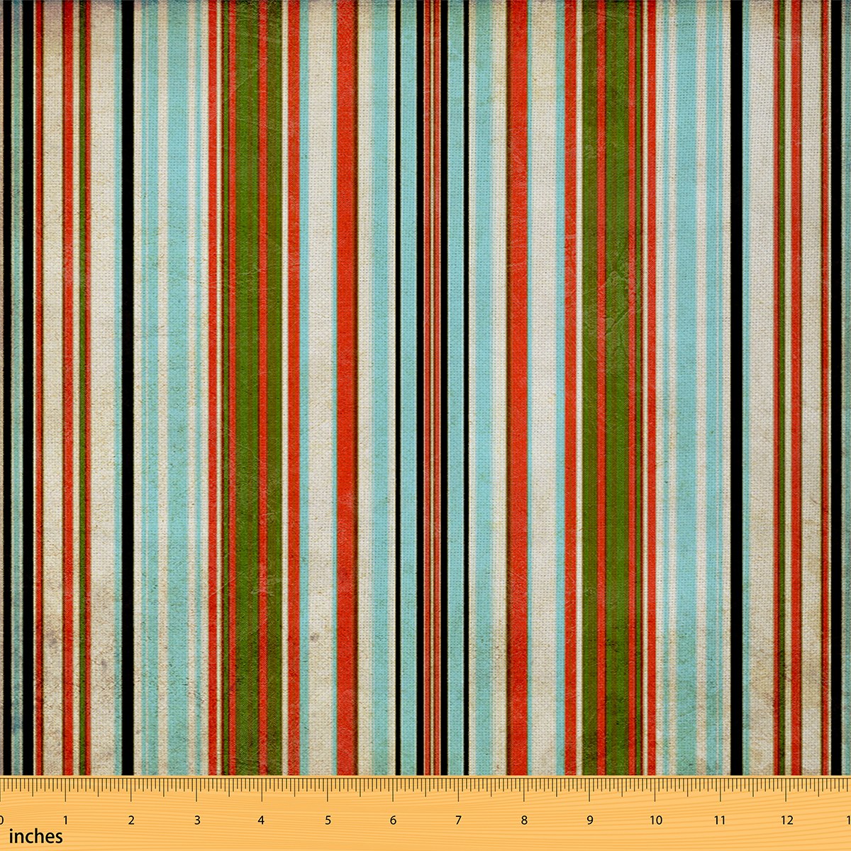 Geometric Striped Upholstery Fabric by the Yard, Colorful Stripes ...