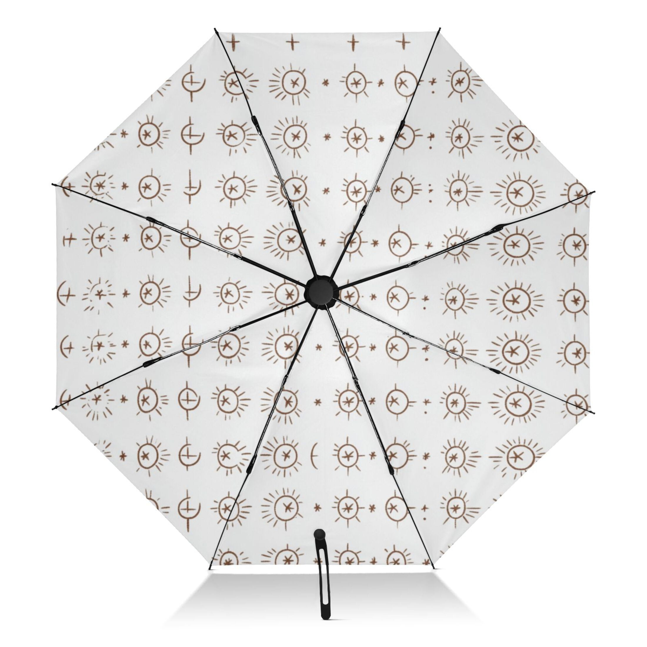 Geometric Symbols Pattern Extra Large Automatic Umbrella, UV Protection ...