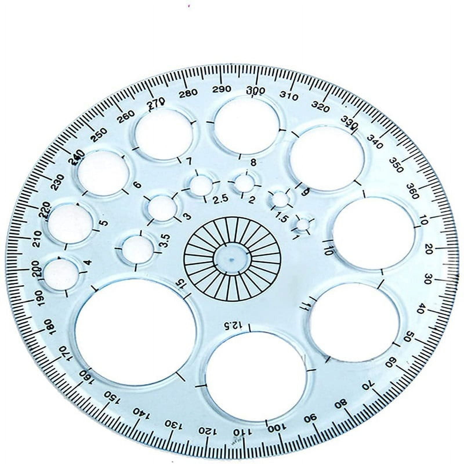 Geometric Template Measuring Ruler Circles Drawing Shape Stencils (1 ...