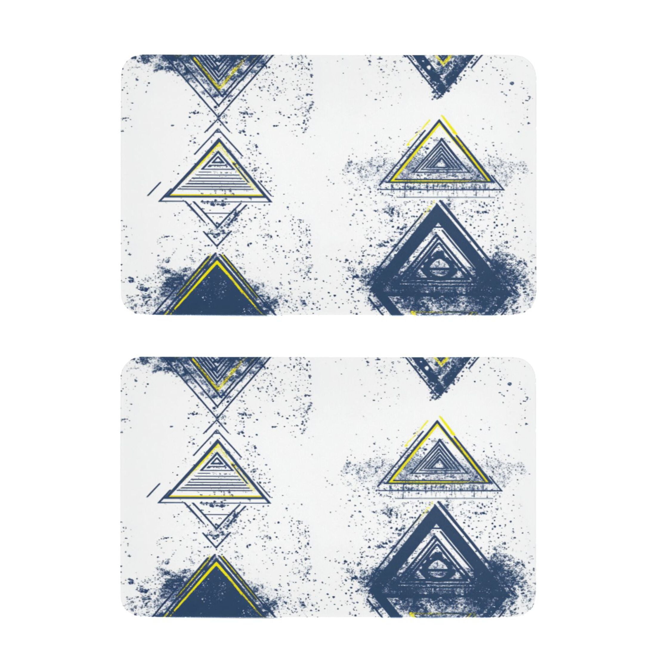 Geometric Triangle Pattern 2 Pack 4x2.5 Inch Magnetic Stickers Thick ...