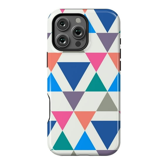 Geometric Triangle Pattern Art iPhone Case 17 16 15 14 13 12 11 Pro Max ...