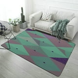 Geometric Triangle Pattern Carpet Rug for Home Living Room Bedroom Sofa ...