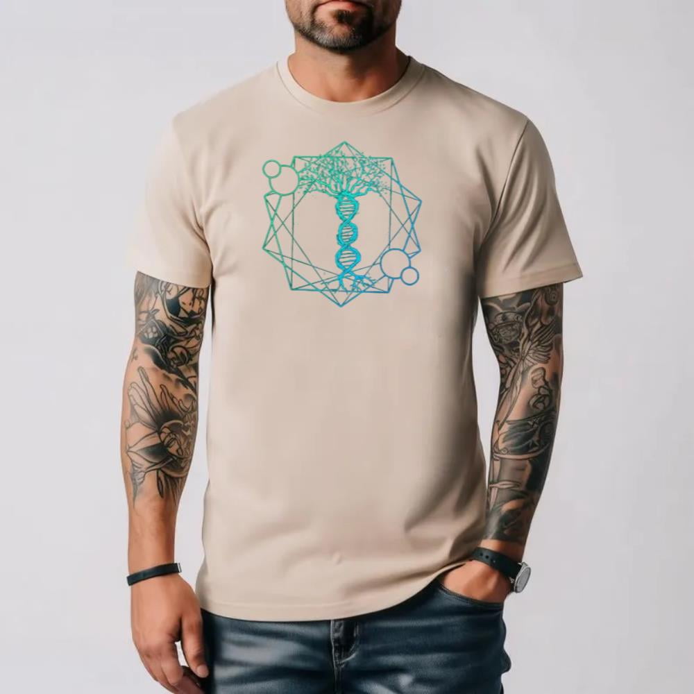 Geometric Triangle Tree of Life DNA Design for Esoteric and Sacred Geometry Fans T-Shirt Unisex ...