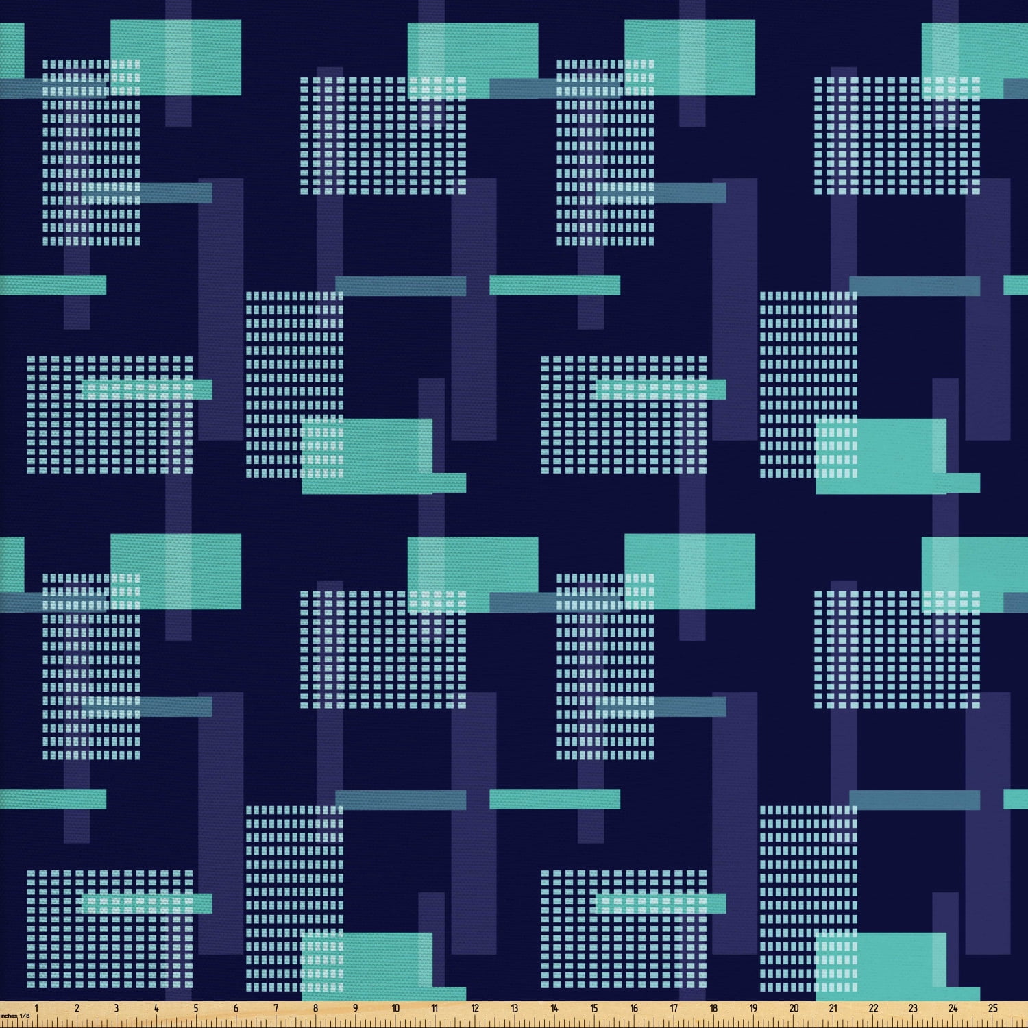 Ambesonne Geometric Fabric by the Yard Upholstery, Modern Surreal ...