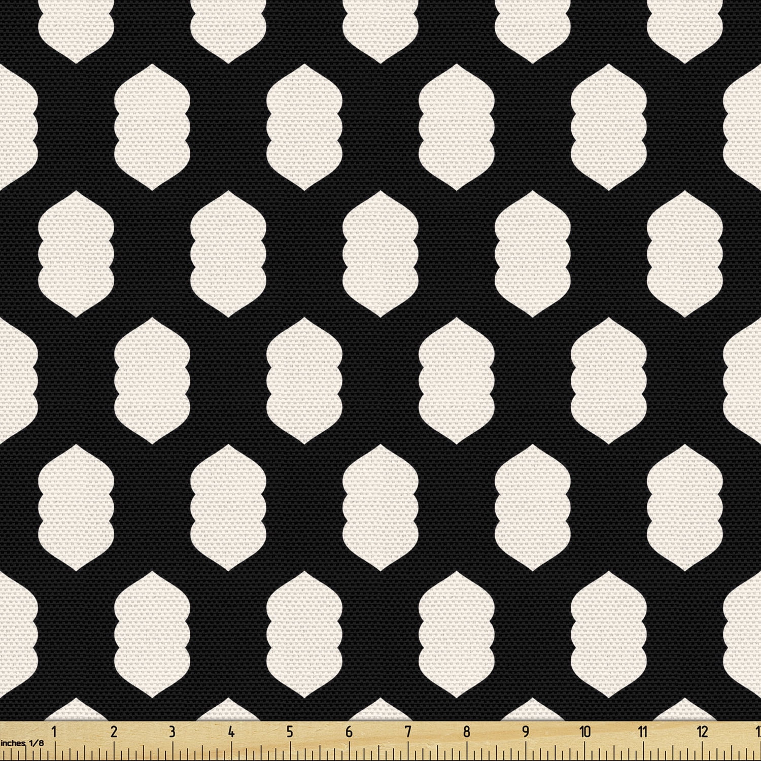 Ambesonne Geometric Fabric by the Yard Upholstery, Oriental Style ...