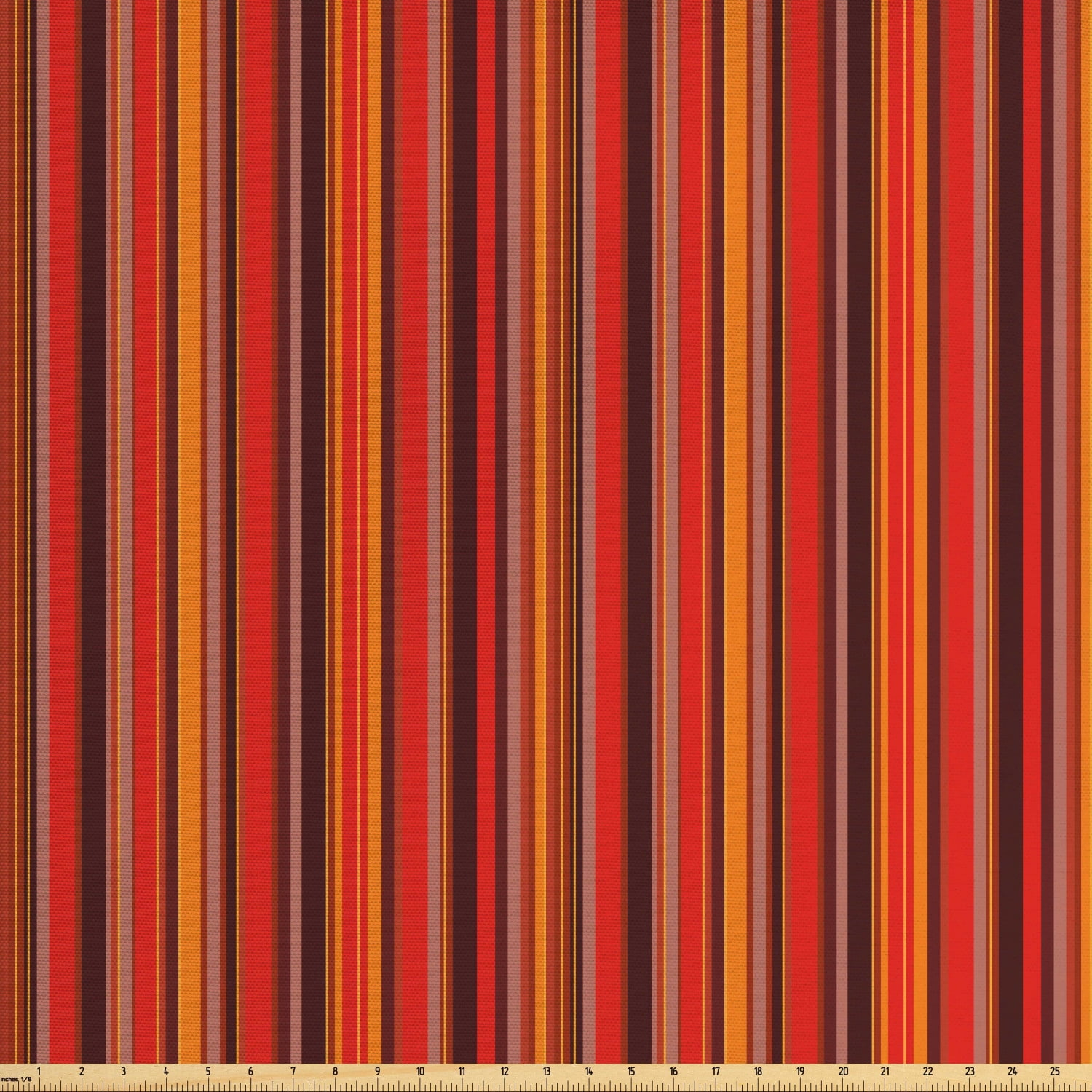 Ambesonne Geometric Fabric by the Yard Upholstery, Tiny and Thick Lines ...