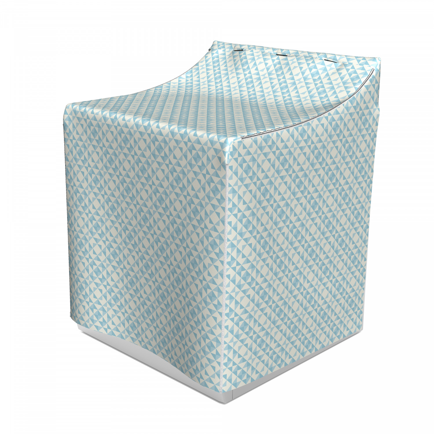 Geometric Washer Cover, Triangle Design with Square Shapes in Pastel ...
