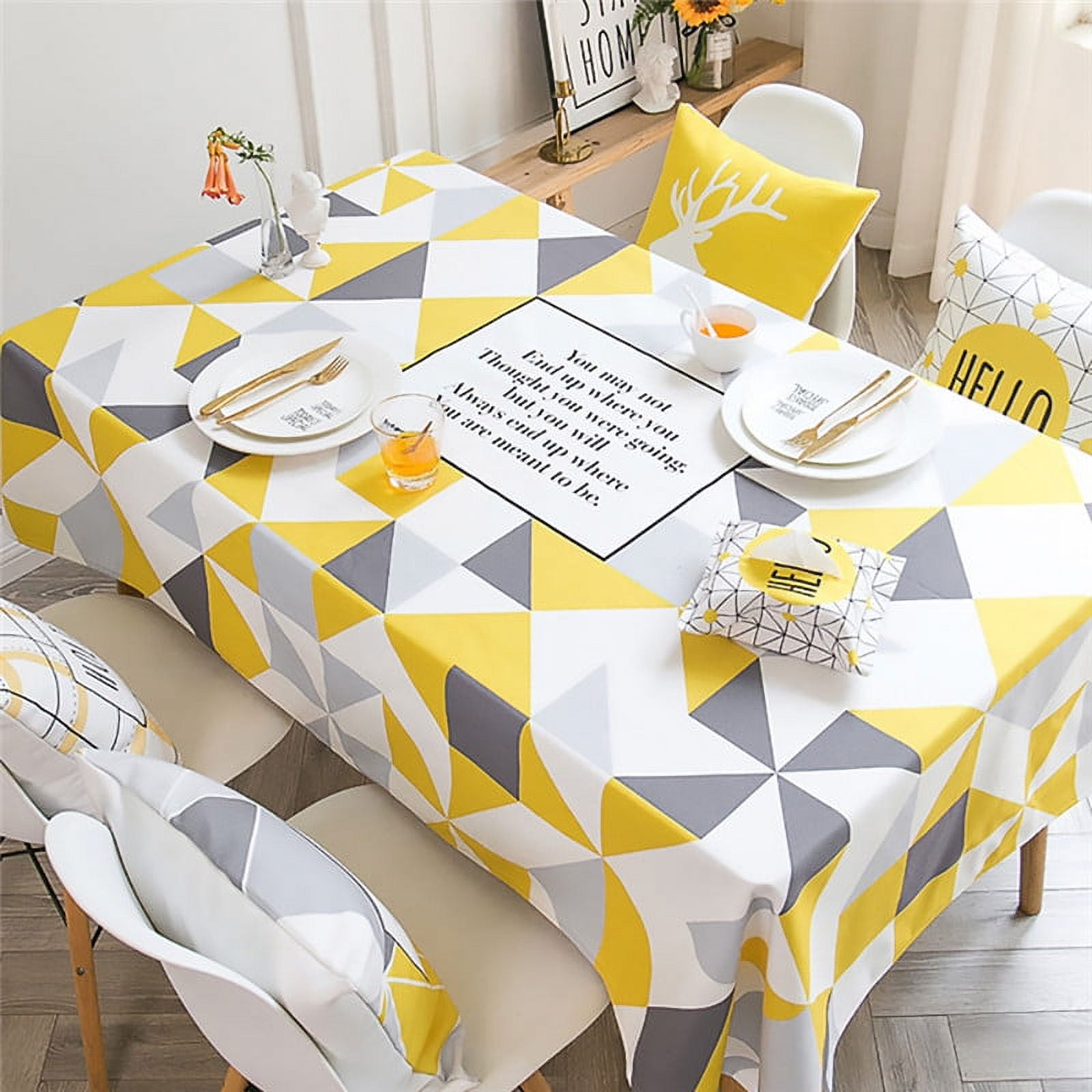Geometric Wave Rectangular Tablecloths Wedding Centerpieces for Tables ...