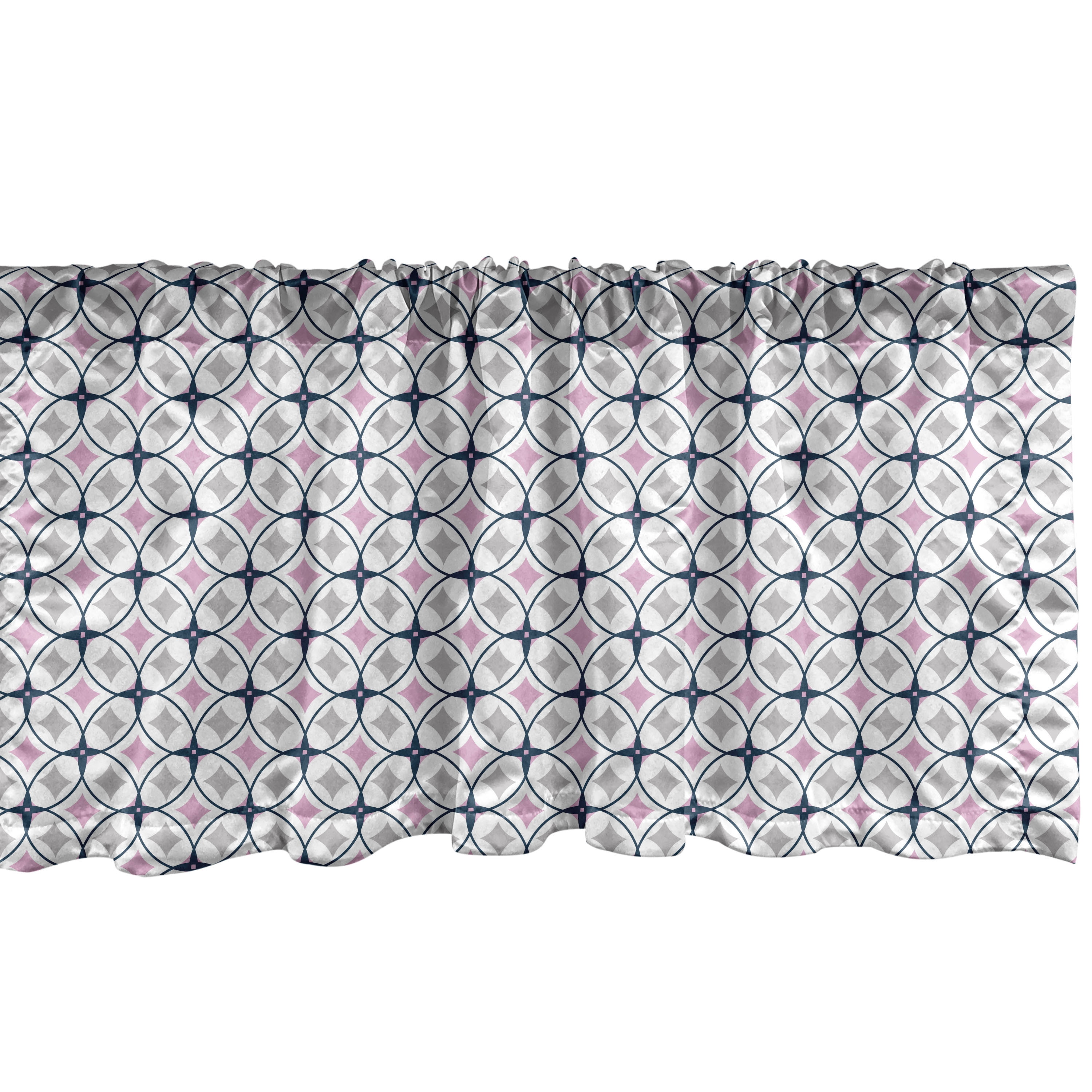 Geometric Window Valance Pack Of 2 Abstract Intersecting Circles Inner