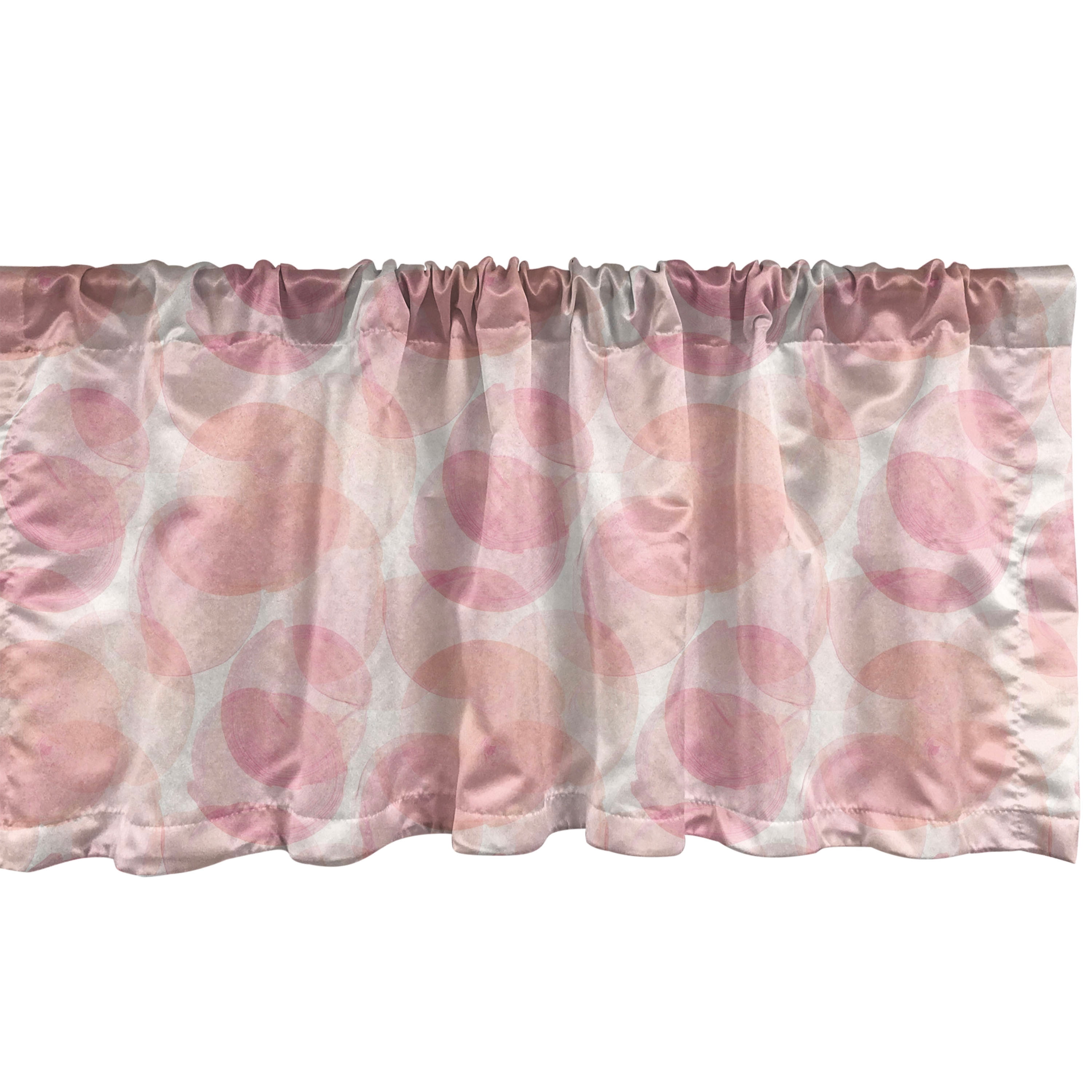 Geometric Window Valance, Pastel Hues of Circular Shapes Geometric ...