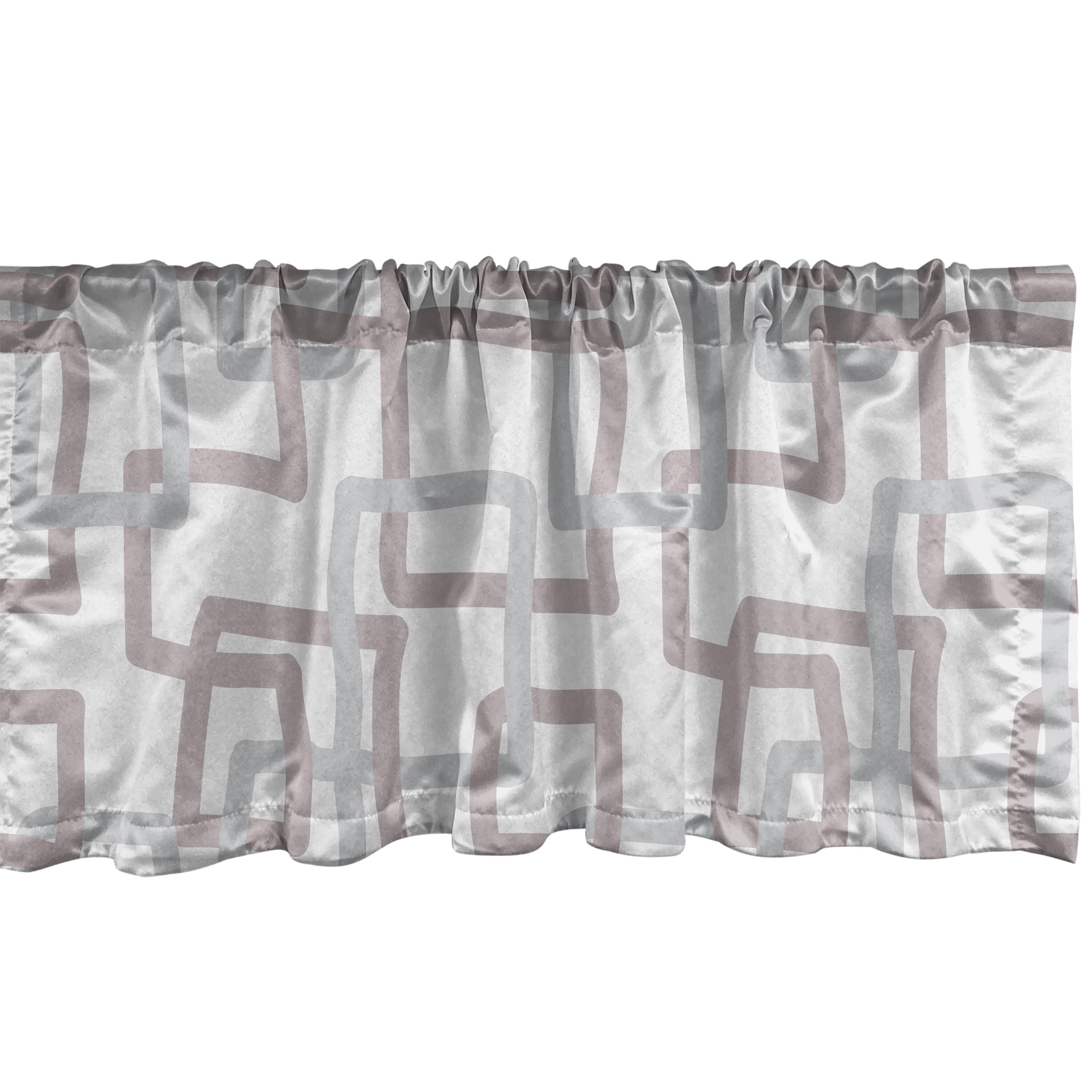 Geometric Window Valance, Simple Design Abstract Art Modern Lines ...