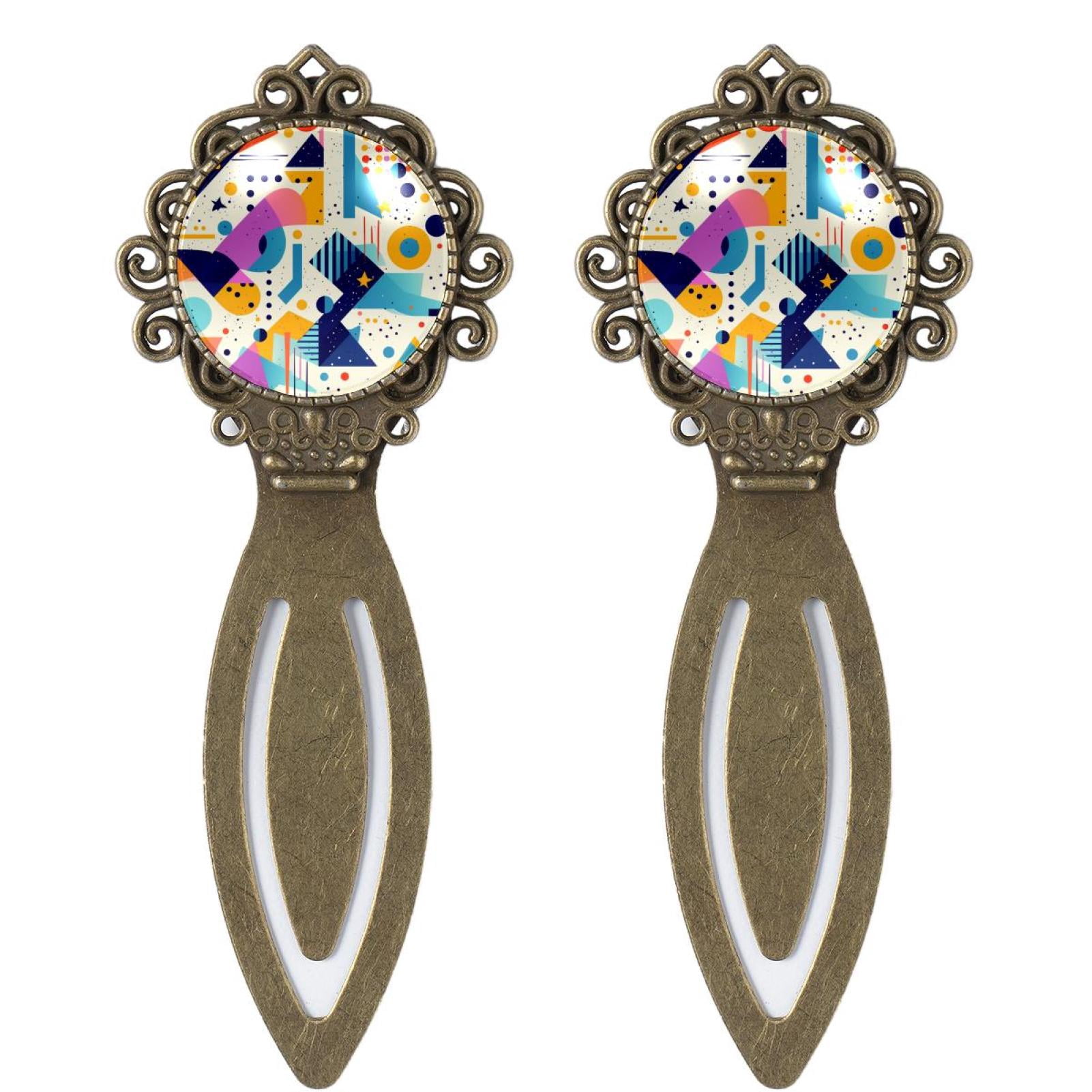 Geometric cubes Copper-Colored Lace Bookmarks Set of 2 - Stainless ...