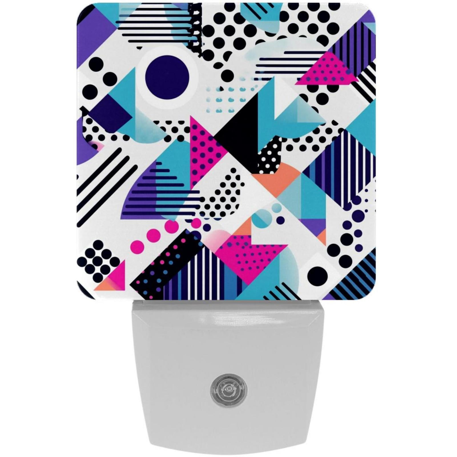 Geometric cubes LED Square Night Light - Soft Glow Plug-in Lamp with ...