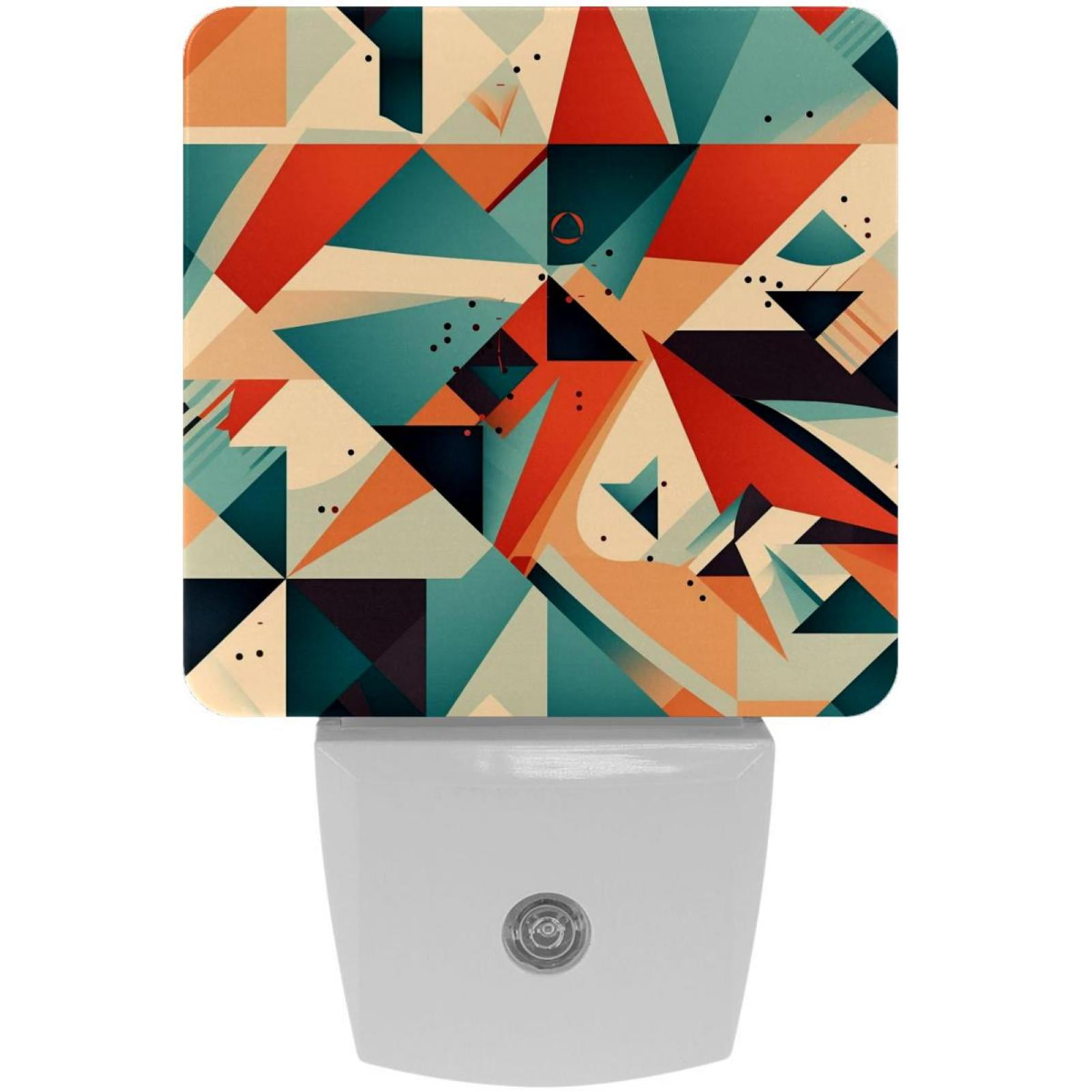 Geometric cubes LED Square Night Lights - Energy Efficient Plug-in Wall ...